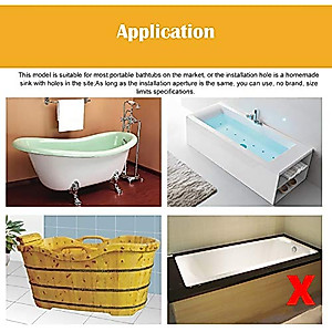 Tip Toe Style Bathtub Drain Stopper with A Flexible Water Pipe