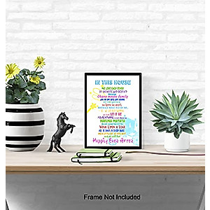 LARGE 11x14 - Wall Art - Wall Decor for Boys Room, Girls, Kids Bedroom, Family or Living Room - Positive Quotes - Inspirational Gifts - World - 11x14 print