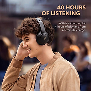 Soundcore by Anker AeroFit Open-Ear Headphones, with Life Q30 Noise Cancelling Headphones, Ultra-Comfort, Snug Fit, Ergonomic Ear Hook, Balanced Sound, IPX7 Waterproof, 42H Playtime, Clear Calls