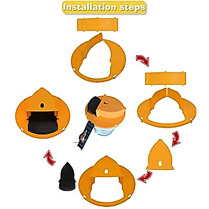3 Packs Bucket Lid Humane Mouse Trap Rat Trap Flip Slide Bucket Lid Mouse Traps Rat Traps Indoor, Auto Reset Mice Chipmunk Traps for House Indoor Sanitary Mouse Traps Indoor Outdoors (3)