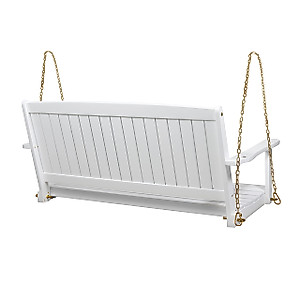 Christopher Knight Home Phoebe Outdoor Acacia Wood Porch Swing, White