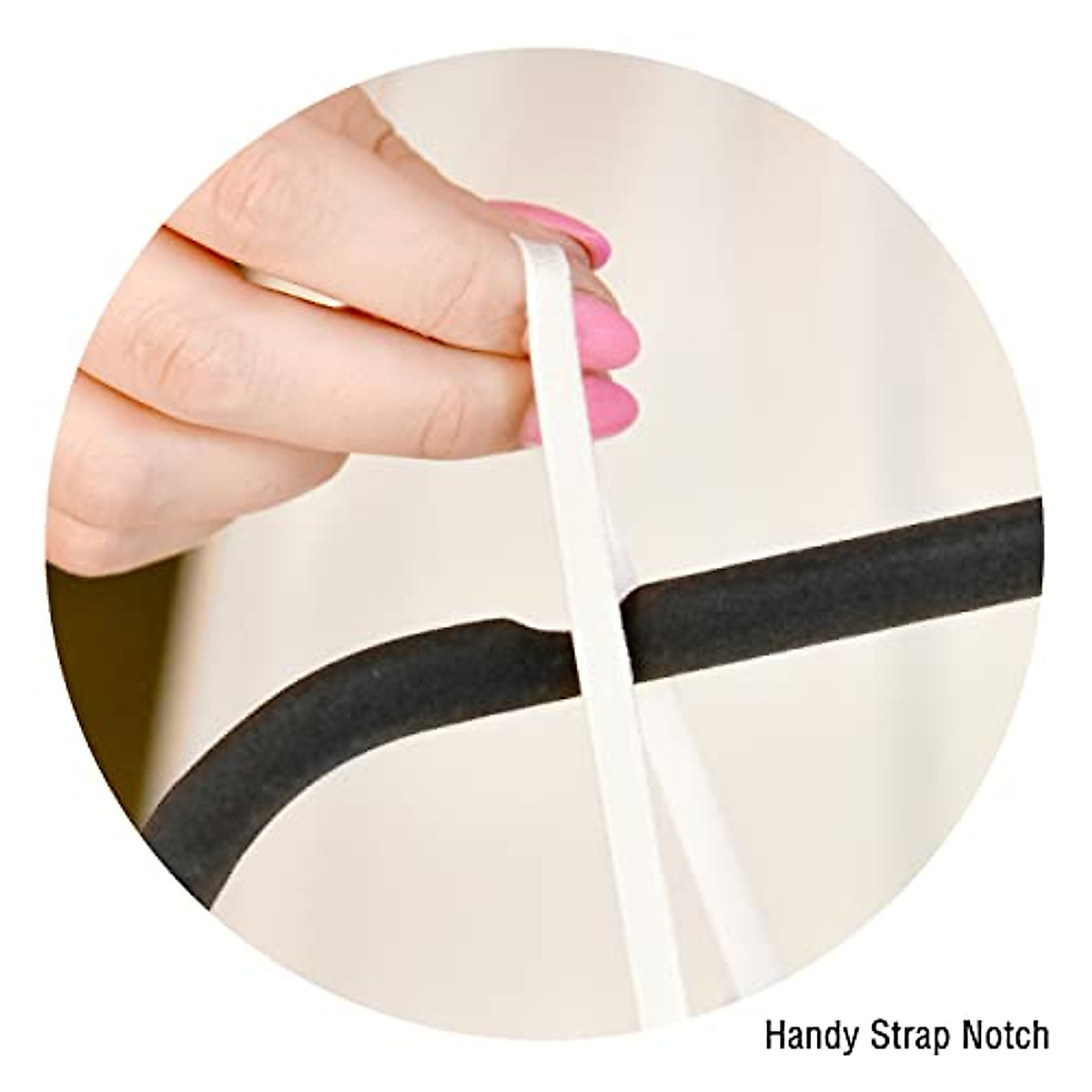 Velvet Hangers, Sturdy and Space Saving Hanger. Black 50 Pack