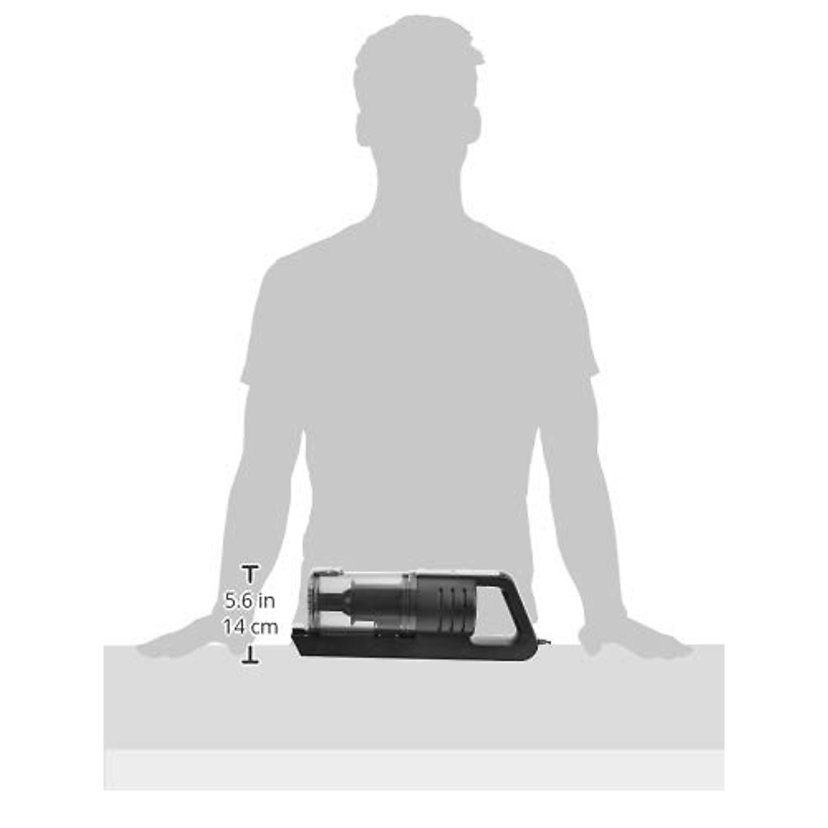 Amazon Basics Portable Lightweight Vacuum for Car Cleaning, 5500PA, Double Motor, Stainless HEPA