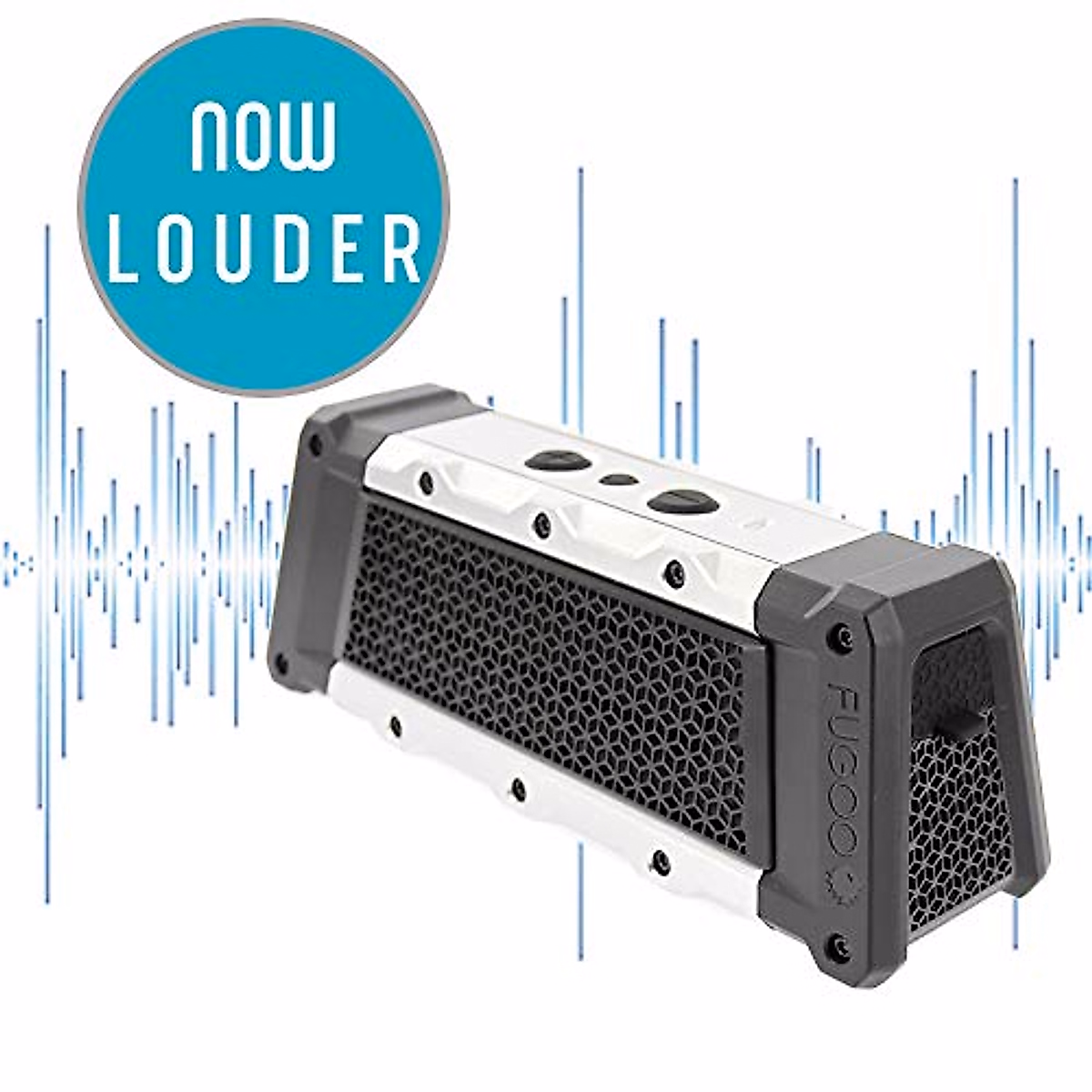 FUGOO Tough 2.0 | Durable & Portable Indoor/Outdoor Bluetooth Speaker | 360 Degree Sound | IPX67-Rated Waterproof, Snow Proof, Mudproof, Sand Proof | 10-Hour Playtime | Wireless Stereo Pairing