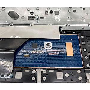 Replacement Upper Case Palmrest for HP 17-by 17T-by 17-CA 17Z-CA 17t-by400 17-by0026cy 17z-ca300 Series Laptop Backlight Keyboard Assembly with ODD Touchpad L92783-001 Natural Silver