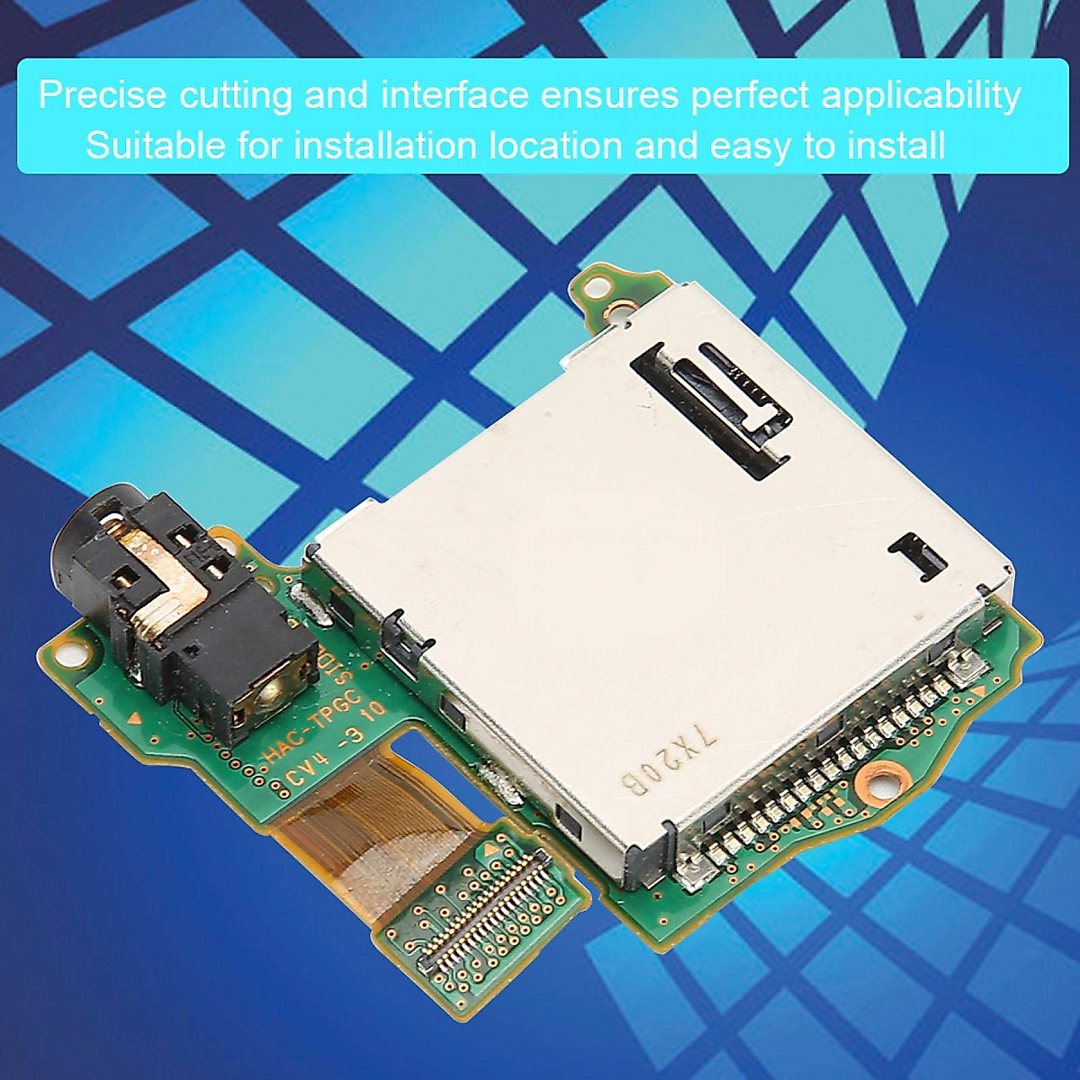 Professional Game host card slot for switch, Game Cartridge Card Slot Host Reader Tray Earphone Hole Port Fit for Switch Console Card Slot Replacement