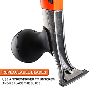 Premium Ergonomic Carbide Scraper,2-1/2",Scraper Tool for Removing Varnish, Paint, Glue, Resin, Dry Glaze, Stains, Putty, Scratch