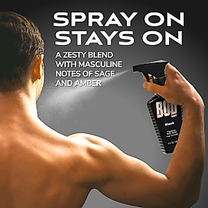 BOD Man Fragrance Body Spray, Black, 8 fl oz (Pack of 2)