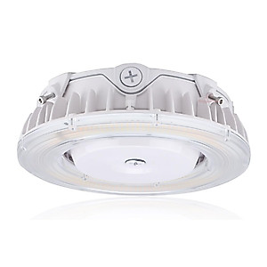 RuggedGrade Color Selectable 30K/40K/50K - Radium II Series - 8,200 Lumens - 55 Watt - LED Canopy Light - White Housing - DLC Premium 5.1