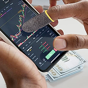 Hemobllo Accessories Finger Sleeve Gaming Finger Sleeve Touchscreen Sleeve: 30pcs Anti- Sweat Breathable Finger Cover for Mobile Phone Games Thumb Sleeves Finger Sleeves