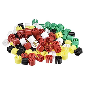 MECCANIXITY Clothes Hanger Marker Blank Fit 3.5mm Rod for Garment Color Coding 5 Color Count 200