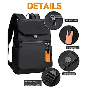 Aipool Men’s and Women’s Grey Casual Daypack Backpacks with Laptop Compartment Computer Backpack for Work School Bookbag