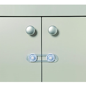 Dreambaby Flexible Mini Multi-Purpose Latches for Cabinets, Drawers, Appliances, Toilets, and More (4 Pack)