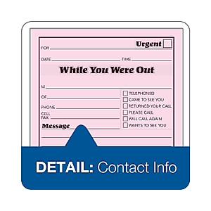 TOPS While You Were Out One-Sided Note Pads, 4.25 x 5.5 Inches, Pink, 50 Sheets per Pad, 12 Pads per Pack (3002P)