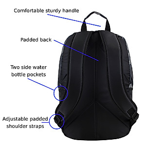 FUEL Lunch Backpack Set Teens Student Water Resistant Bookbag Bag Soft Reusable Insulated Cooler Lunch Box Thermal Travel Office Lunch Bag, Grey Camo