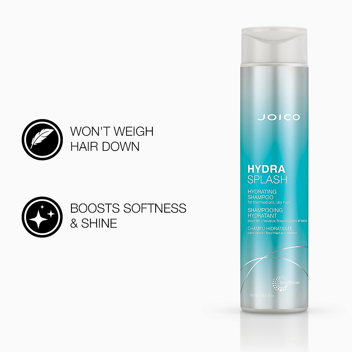 Joico HydraSplash Hydrating Shampoo and Conditioner| For Fine, Medium, Dry Hair | Replenish Moisture | Add Hydration & Softness | With Sea Kelp & Coconut Water |