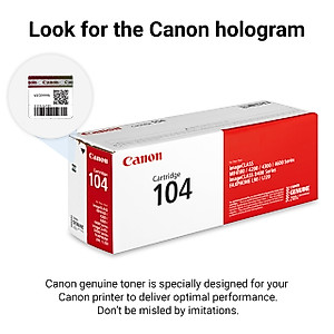 Canon 104 Black Toner Cartridge - 0263B001AA