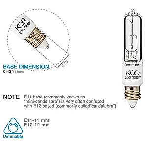 (Pack Of 4) Q75CL/MC - 75 Watt JD T4 E11 Mini Candelabra Base 120V Clear Light Bulbs