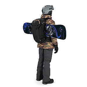 Osprey Soelden 32L Ski and Snowboard Backpack, Black, One Size