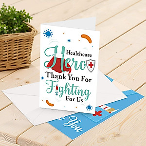 Medical Thank You Cards for Nurses Doctors 36Pcs Medical Cards Healthcare Workers Cards Thank You Doctor Cards with Envelopes and Stickers