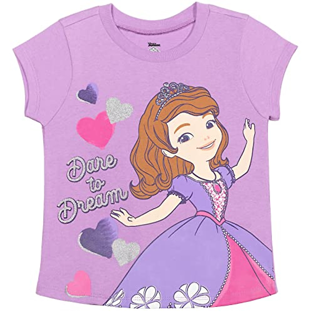 Disney Sofia The First Minnie Mouse Vampirina Fancy Nancy Little Girls 4 Pack T-Shirts Multicolor 6X