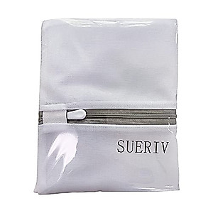 Laundry Mesh Bag-Heavy Duty Fine Mesh Wash Bag for Washing Machine-Supper Zipper Net Laundry Bag for Travel,Lingerie,Sweater,Garment,Undergarment 4（24Inch×24Inch）Fine mesh