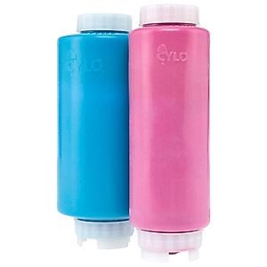 Creative Mark Cylo FIFO Squeeze Bottle Refillable Clear Tip Silicone Dispenser for Paint, Epoxy and Color Mixing - 20 oz.