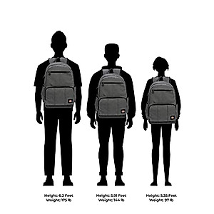 Dickies Journeyman Backpack Classic Logo Water Resistant Casual Daypack for Travel Fits 15.6 Inch Notebook (Charcoal)