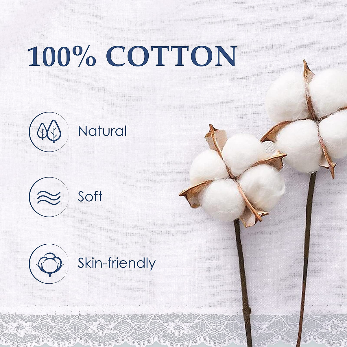 Selected Hanky Women's Wedding Handkerchief with Lace, Ladies Hankies for Embroidery and Wedding