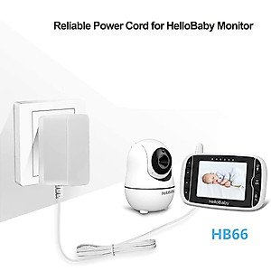 6V Power Charger Cord for HelloBaby HB32 HB28 H24 HB32RX RJ-AS060600U003, DXR-5 Breg D0660 Baby Monitor Charger, GPX PC308B PC332B PC108B PC800 Portable CD Player Power Supply AC Adapter, 6.6 ft