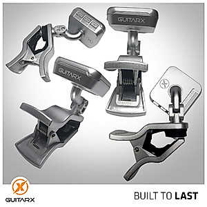 GUITARX X5 - Clip On Tuner for All Instruments - Guitar, Violin, Chromatic, Ukulele, and Bass Tuner Modes - #1 Among Guitar Tuners - Most Advanced High-Sensitivity Sensor in The Market