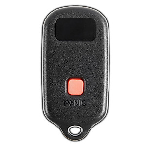 KeylessOption Key Fob Cover Case Replacement for 2000 2001 2002 2003 2004 2005 2006 2007 2008 Toyota Celica Echo Highlander Prius Rav4 Tacoma Yaris 4Runner Tundra Remote Shell, 3-Button HYQ12BBX