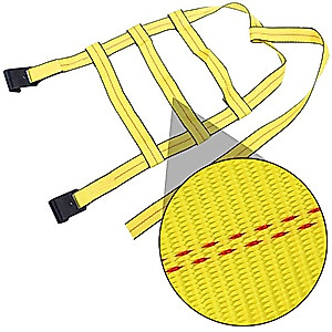 Robbor Tow Dolly Basket Straps with Flat Hook Heavy Duty Car Dolly Straps Universal Fit Most 14"-19" Wheels 10,000Lbs Webbing Break Strength Tire Bonnet