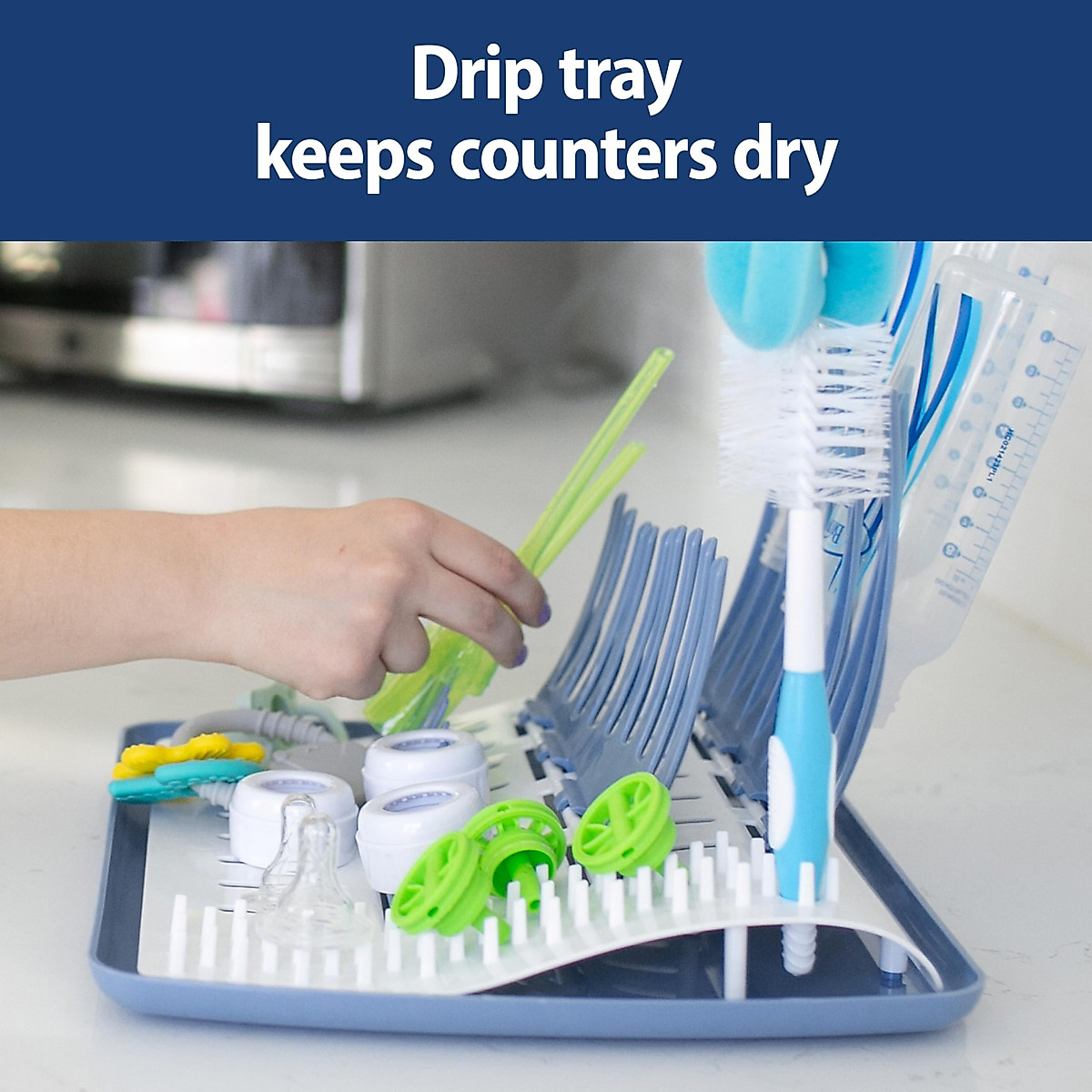 Dr. Brown's Universal Baby Bottle and Accessory Drying Rack