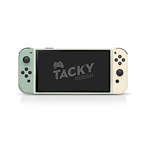 Tacky Design Classic Pastel Skin Compatible with Nintendo Switch OLED Skin -Vinyl 3M Colorwave Stickers Set - Compatible with Nintendo Switch OLED Skin Joy Con, Console, Dock Wrap - Decal Full Wrap