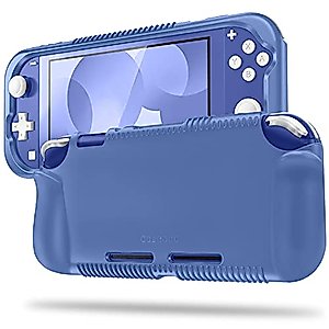 Fintie Case for Nintendo Switch Lite 2019 - Soft Silicone [Shock Proof] [Anti-Slip] Protective Cover with Ergonomic Grip Design for Switch Lite Console (Navy Blue)