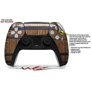 WraptorSkinz Skin Wrap compatible with Sony PS5 DualSense Controller Wooden Barrel (CONTROLLER NOT INCLUDED)