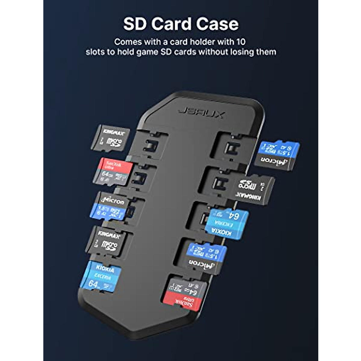 JSAUX Carrying Case Compatible with Steam Deck, Protective Hard Shell Carry Case Built-in Charger & Docking Station Storage(Upgrade), Portable Travel Case for Steam Deck Console & Accessories - BG0106