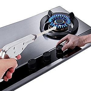 SurpriseSeptember Barbecue igniter, All-Metal Battery-Free Pulse igniter, Kitchen Camping Barbecue piezoelectric Lighter (14.5in)