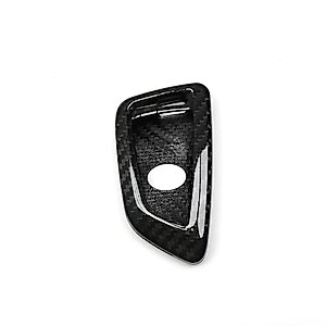 G Brand For Toyota GR Supra A90 TRD MK5 2019 2020 2021, Car Genuine Carbon Fiber Remote Smart Key Case Key Fob Case Holder Cover (Red, Black) (Black) 4.5*1.2*1.2