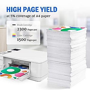 Topkolor 950XL 951XL Compatible Ink Cartridge Replacement for 950 951 XL,4Pack Ink Cartridges Combo for HP OfficeJet Pro 8600 8620 8625 8640 8100 8610 8630 276dw 251dw Series Printers, 5 Packs