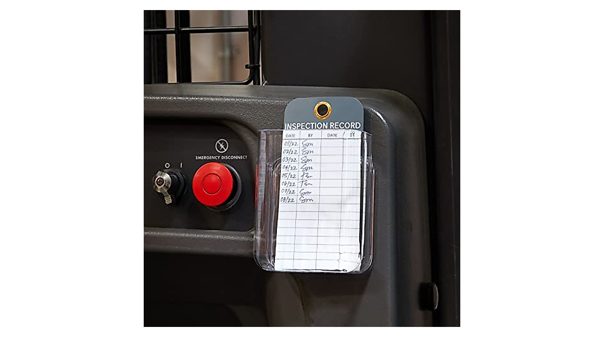 24 Pack Safety Inspection Tags, Record Label Tags with Cable Ties for ...