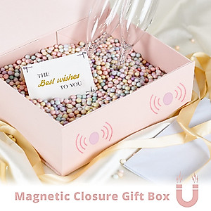 HavrePac 6 Pack Large Gift Boxes 13.8x9x4.3 Inches Luxury Gift Boxes with Lids,Magnetic Closure Gift Box for Present Packaging Box for Mother's Day, Birthdays, Party,Weddings