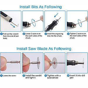 USB Rechargable Engraving Machines With 35bits,Mini Electric Engraver Etching Pen Cordless Rotary Tools Engraved Jewelry Glass Stone Metal Plastic Wood Resin