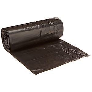 Ultrasac 45-55 Gallon 1.25 MIL Black Garbage Bags With Drawstrings Fits Rubbermaid Brute Trash Cans - 40" x 45" - Pack of 100 - For Commercial, Industrial, Municipal, & Healthcare