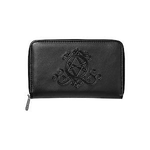 Killstar Spellcaster Embossed Pentagram Gothic Witchcraft Zip Wallet