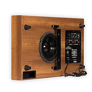 Theater Solutions SUB8SM Slim Subwoofer (Mahogany), 8-Inch Slim