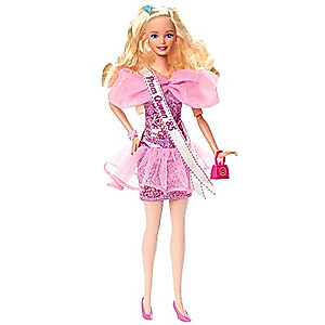 Barbie Rewind Doll & Accessories with Curly Blonde Hair & 1980S-Inspired Prom Queen Outfit, Collectible & Displayable
