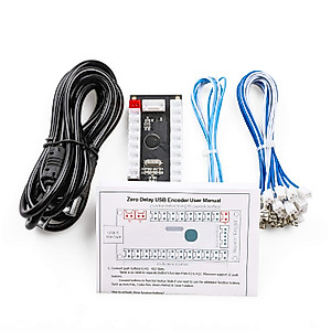 Easyget 2 Player Zero Delay Generic Game Controller USB to Joystick for MAME & Raspberry Pi 1/2/3 RetroPie DIY Projects