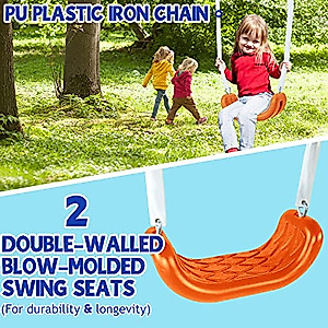 SMkidsport Swing Set 5 in 1 Playground Set for Kids Outdoor Backyard